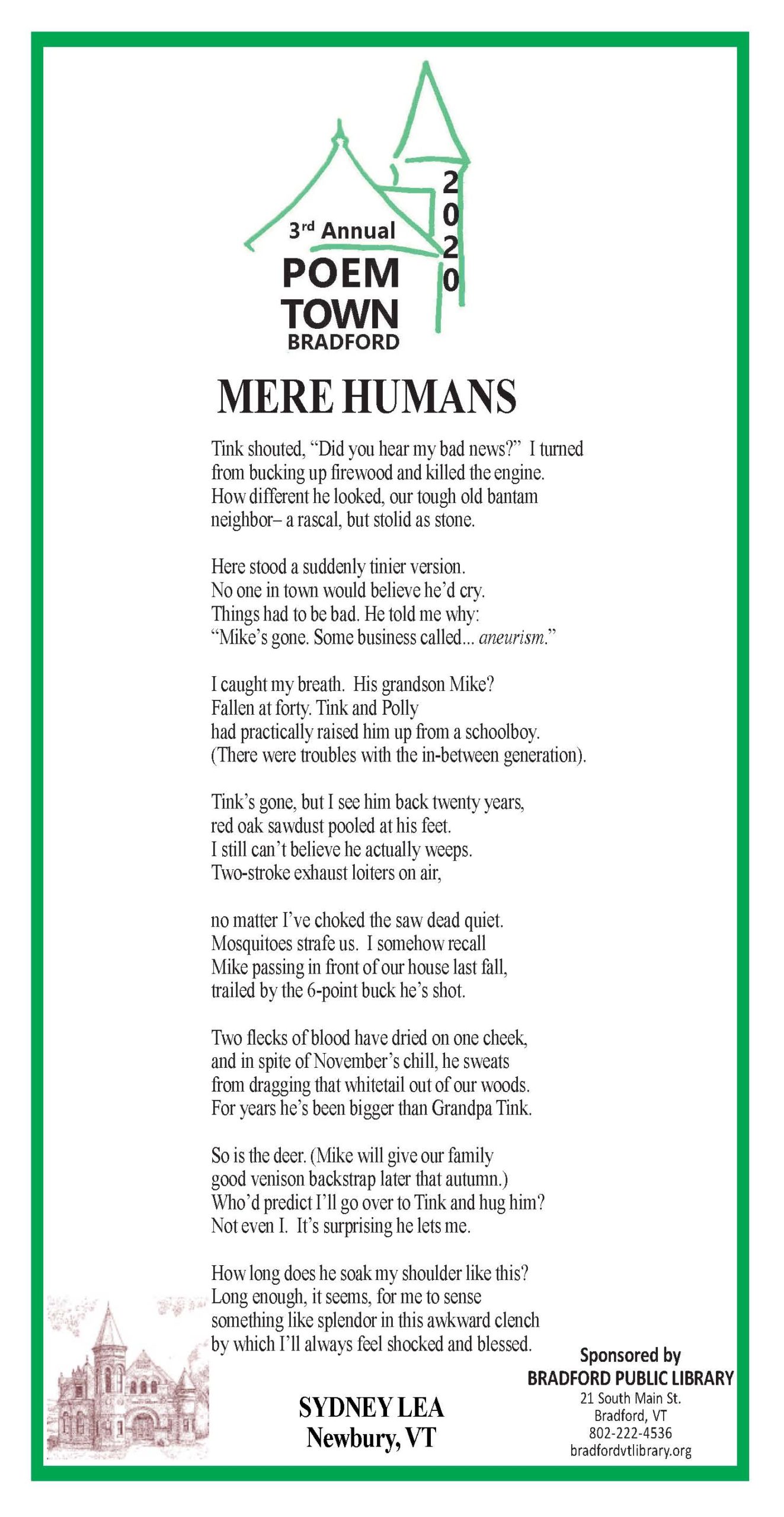 Poem Town Daily! 5/6 - Bradford Public Library