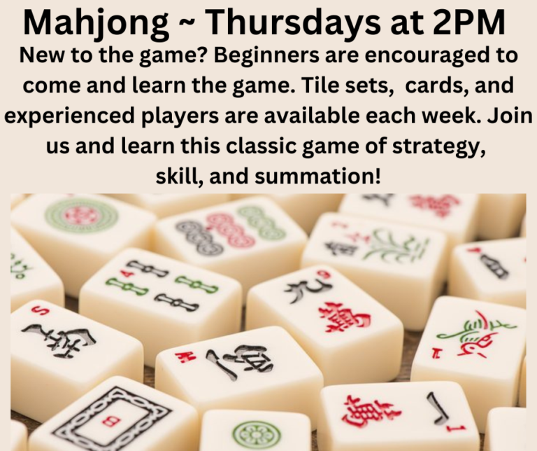 Mahjong - Bradford Public Library